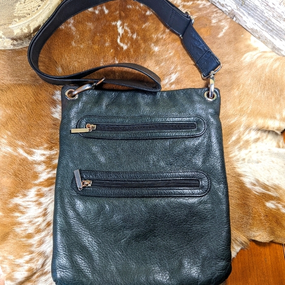 margot | Bags | Margot New York Black Leather Crossbody Bag Purse ...